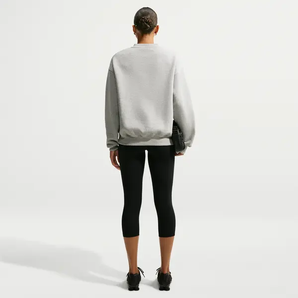 Nike Studio Fleece Medium Weight Oversized V-neck Top