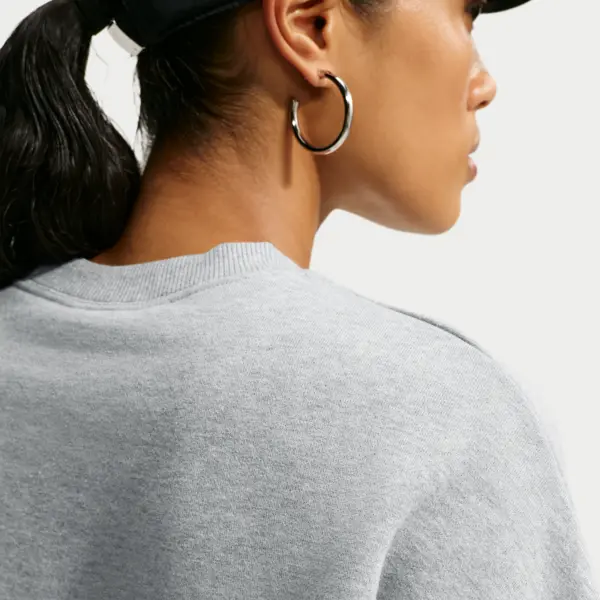 Nike Studio Fleece Oversized Embossed Crew