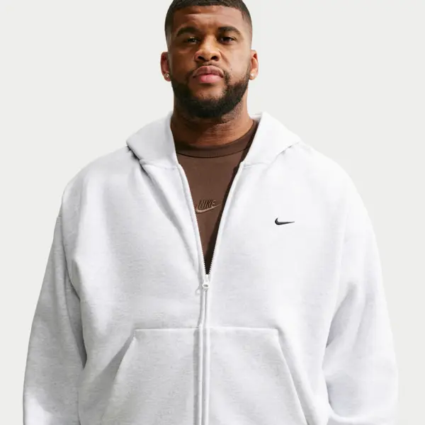 Nike Solo Fleece Full-zip Hoodie - Brown