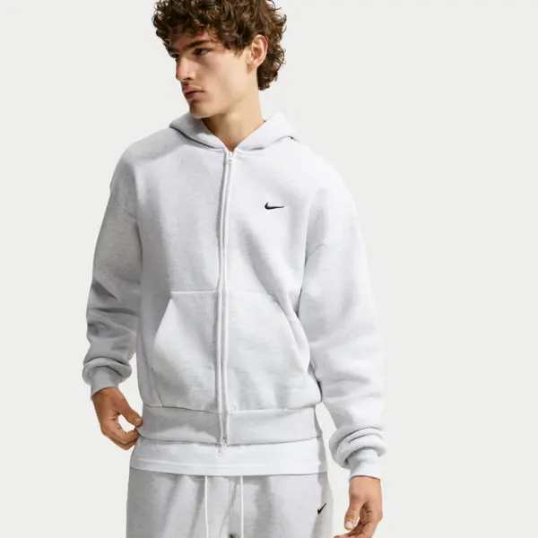 Nike Solo Fleece Full-zip Hoodie - Brown