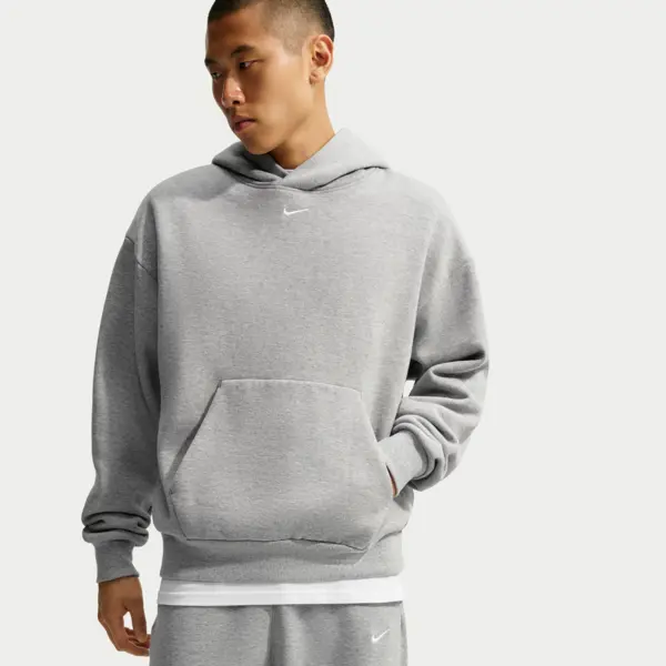 Nike Solo Fleece Pullover Hoodie - Grey