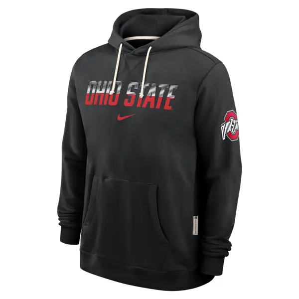 Nike Ohio State Sideline Standard Issue Dri-fit College Pullover Hoodie - Black