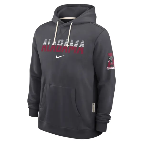 Nike Alabama Sideline Standard Issue Dri-fit College Pullover Hoodie - Grey