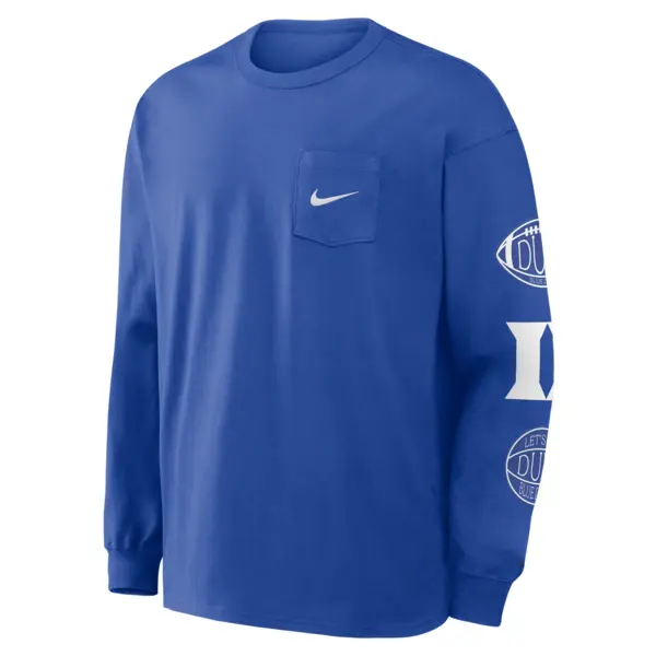 Nike Duke Academic Max90 Pocket College Long-sleeve T-shirt - Blue