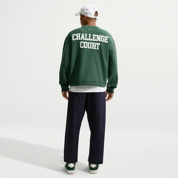 Nike Club Rules French Terry Crew-neck Sweatshirt - Green