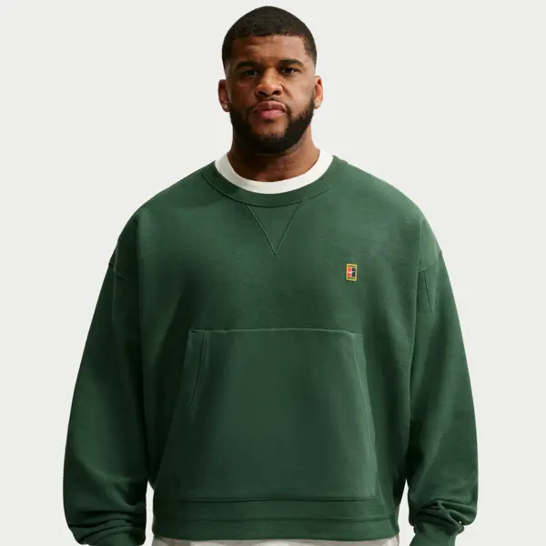 Nike Club Rules French Terry Crew-neck Sweatshirt - Green
