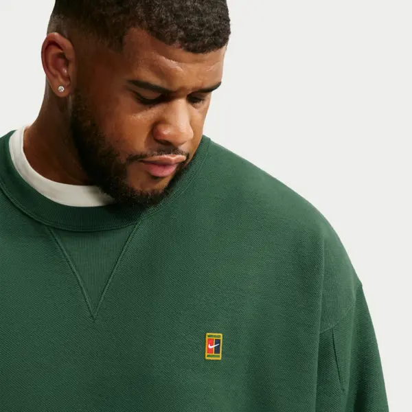 Nike Club Rules French Terry Crew-neck Sweatshirt - Green