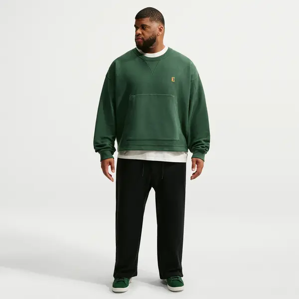 Nike Club Rules French Terry Crew-neck Sweatshirt - Green