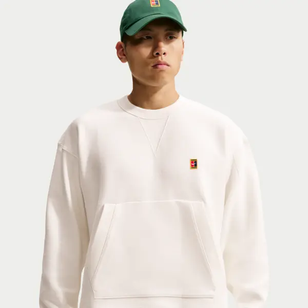 Nike Club Rules French Terry Crew-neck Sweatshirt - White