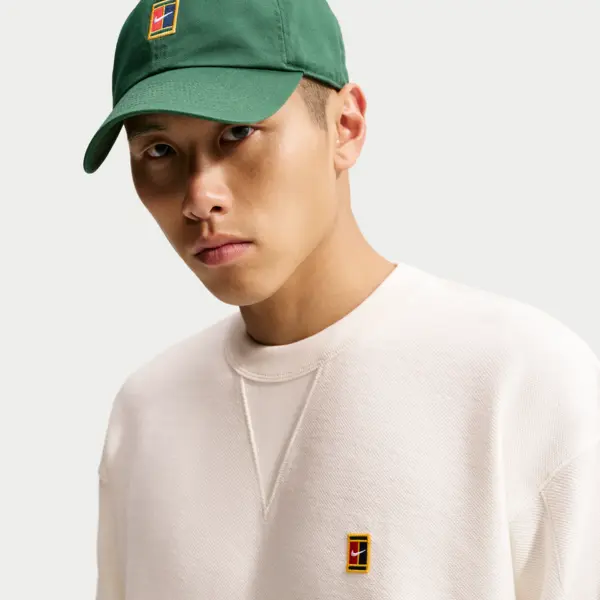 Nike Club Rules French Terry Crew-neck Sweatshirt - White
