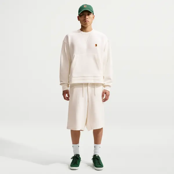 Nike Club Rules French Terry Crew-neck Sweatshirt - White
