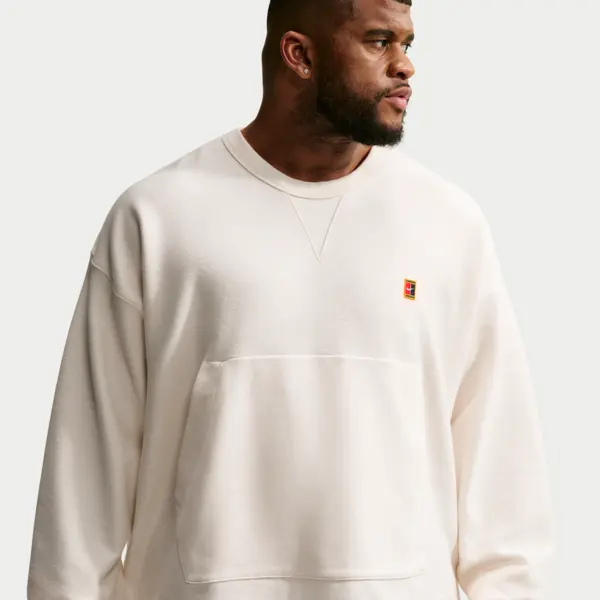 Nike Club Rules French Terry Crew-neck Sweatshirt - White