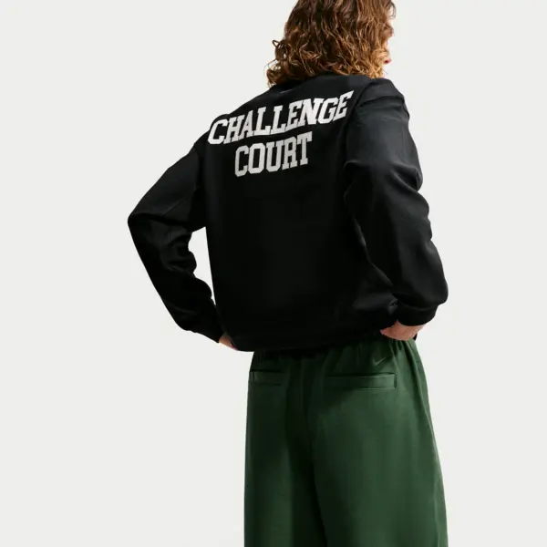 Nike Club Rules French Terry Crew-neck Sweatshirt - Black