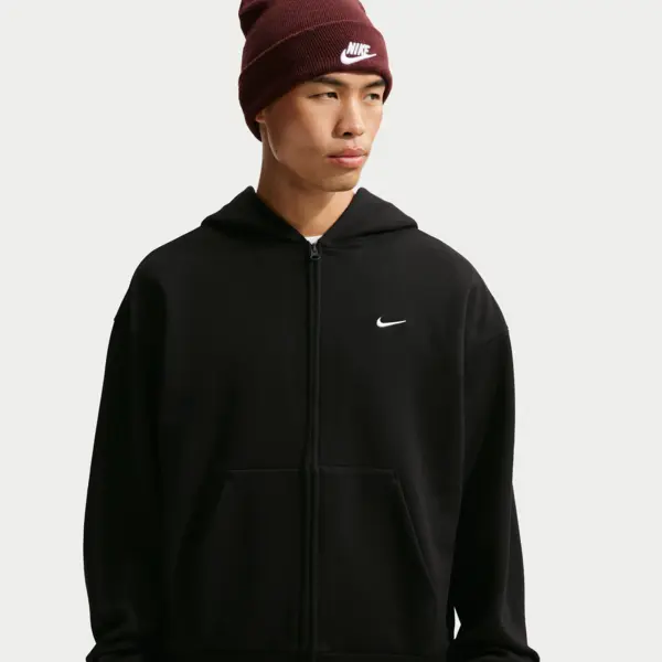 Nike Solo Fleece Full-zip Hoodie - Black