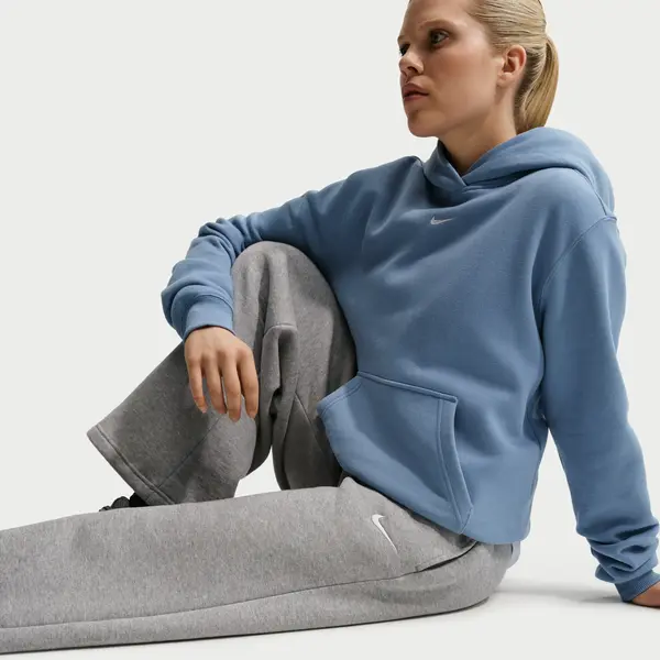 Nike Studio Fleece Medium Weight Mid-rise Wide-leg Pants