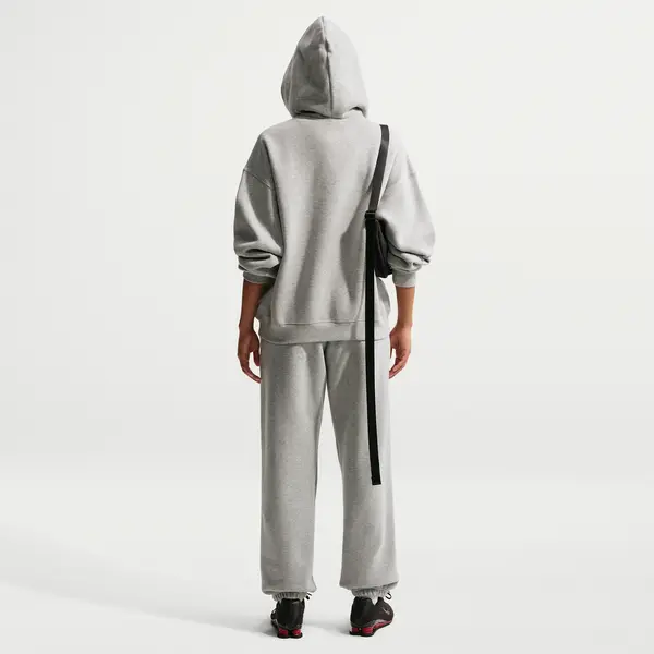 Nike Studio Fleece High-rise Oversized Cuffed Pants - Grey
