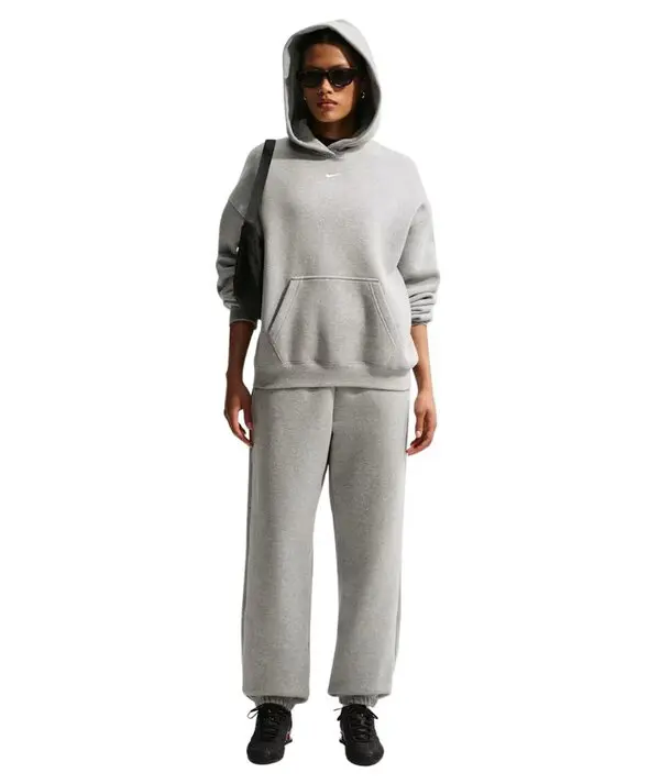 Nike Studio Fleece High-rise Oversized Cuffed Pants - Grey