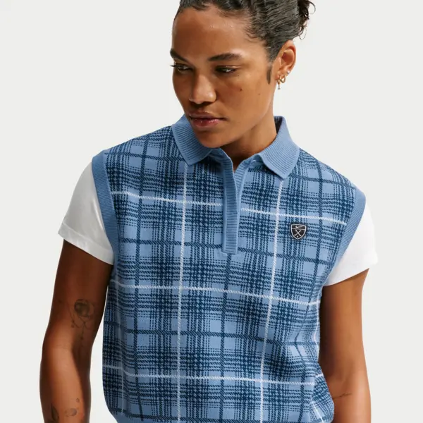 Nike Fairway Plaid Golf Sweater Vest