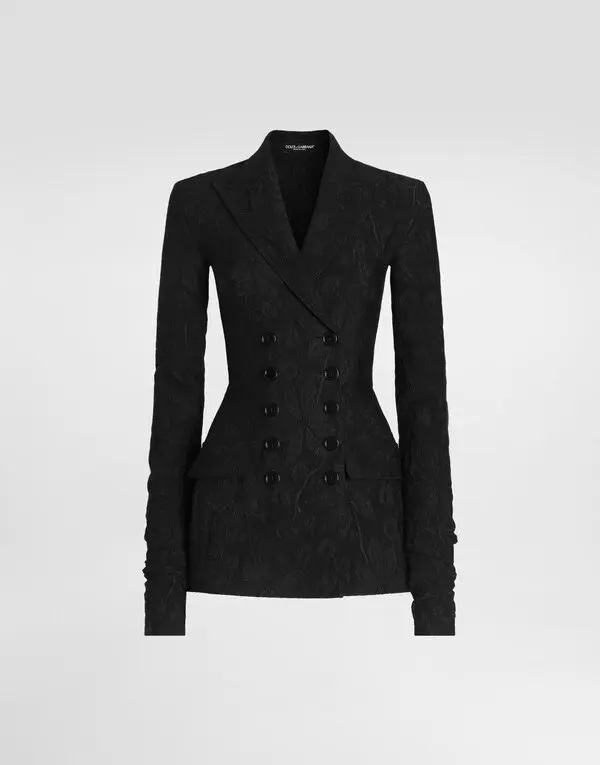 Dolce & Gabbana Floral Brocade Double-breasted Jacket