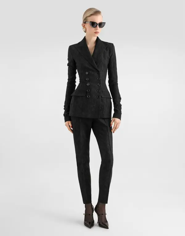 Dolce & Gabbana Floral Brocade Double-breasted Jacket