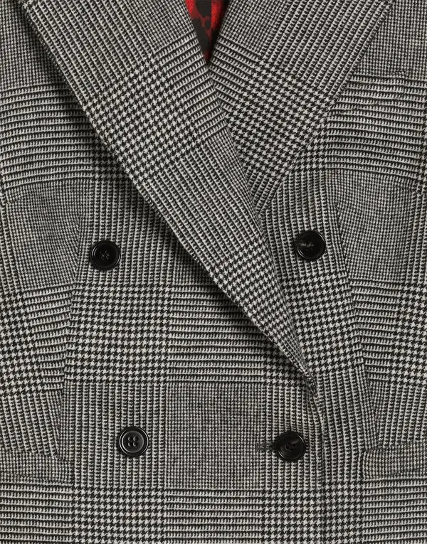 Dolce & Gabbana Glen Plaid Flannel Vest