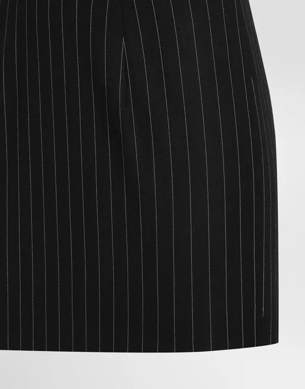 Dolce & Gabbana Pinstripe Wool Dress