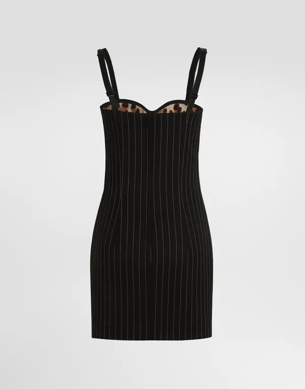 Dolce & Gabbana Pinstripe Wool Dress