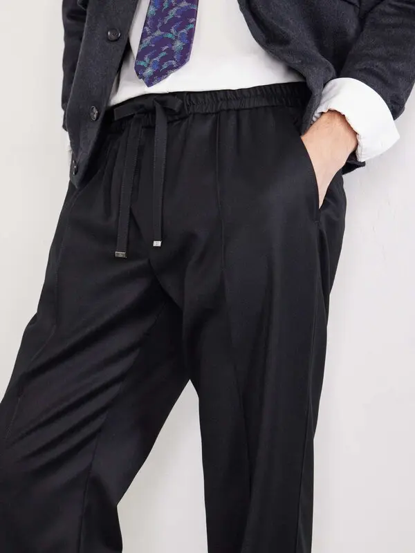 Dolce & Gabbana Sartoriale Straight-leg Pleated Wool-blend Trousers