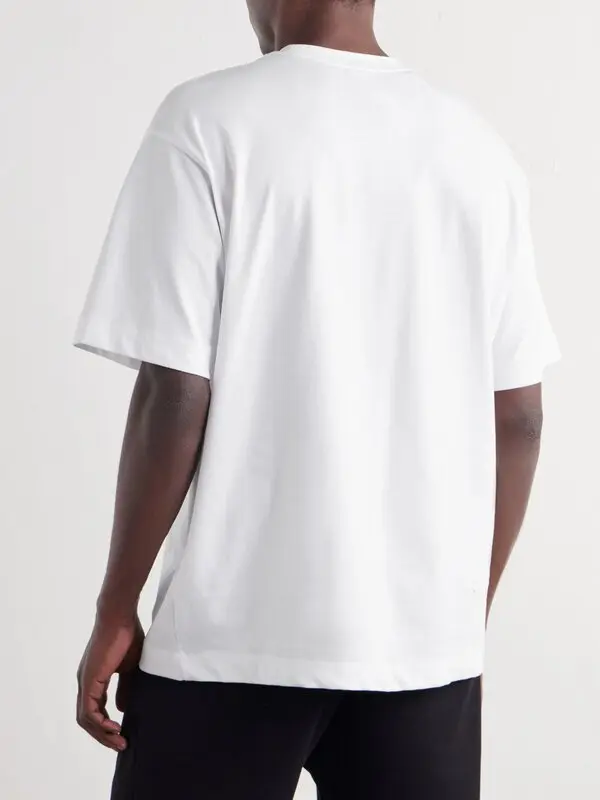 On Logo-embroidered Organic Cotton-jersey T-shirt - White