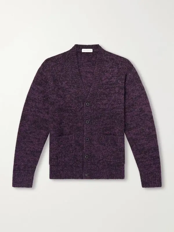 Dries Van Noten Mounia Alpaca-blend Cardigan - Purple