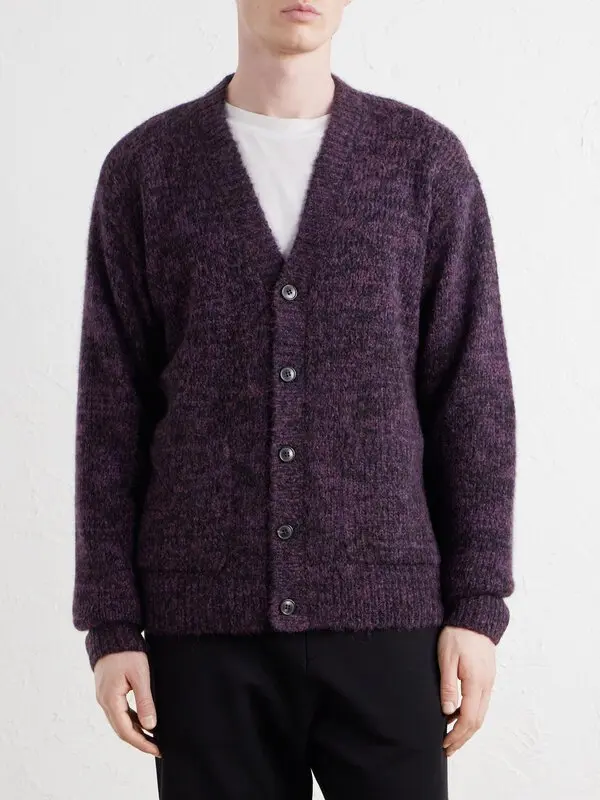 Dries Van Noten Mounia Alpaca-blend Cardigan - Purple