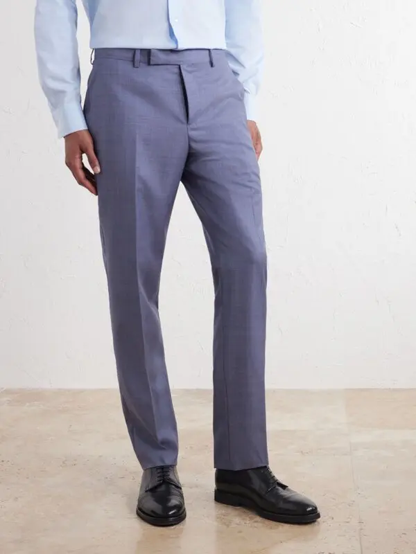 Paul Smith Straight-leg Wool Suit Trousers - Blue