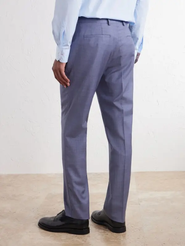 Paul Smith Straight-leg Wool Suit Trousers - Blue