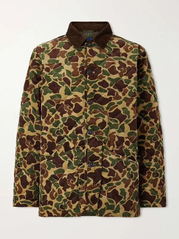 Polo Ralph Lauren Logo-embroidered Quilted Cotton-corduroy Jacket