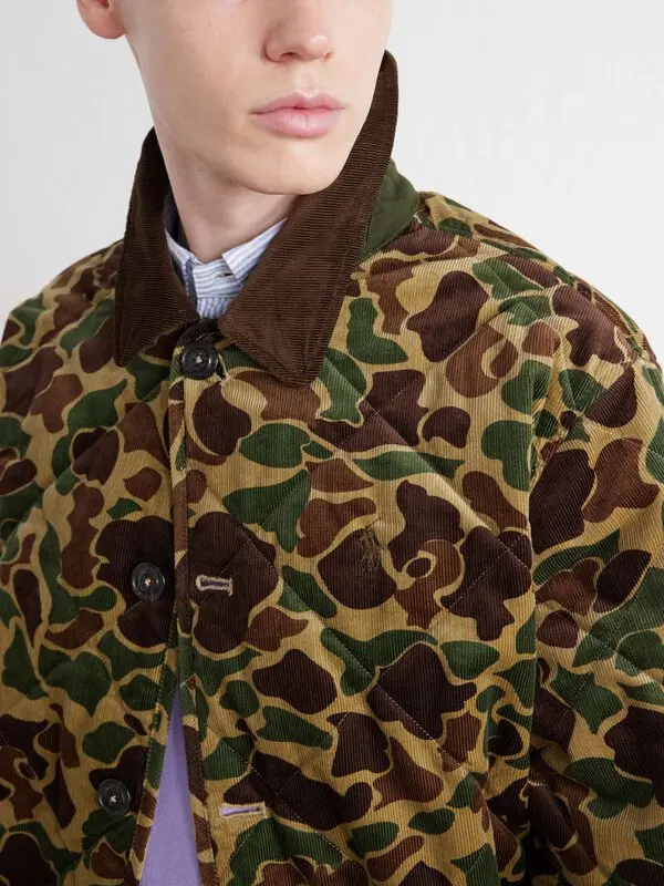 Polo Ralph Lauren Logo-embroidered Quilted Cotton-corduroy Jacket