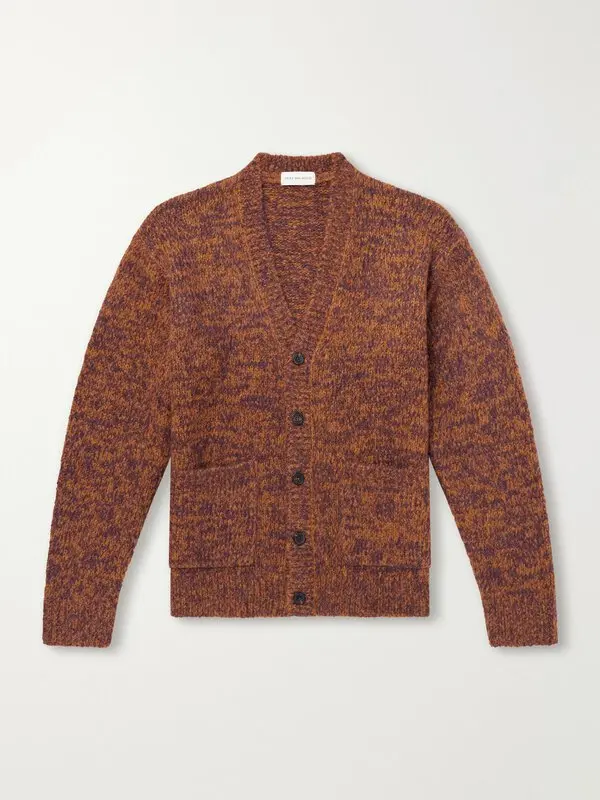 Dries Van Noten Mounia Alpaca-blend Cardigan - Orange