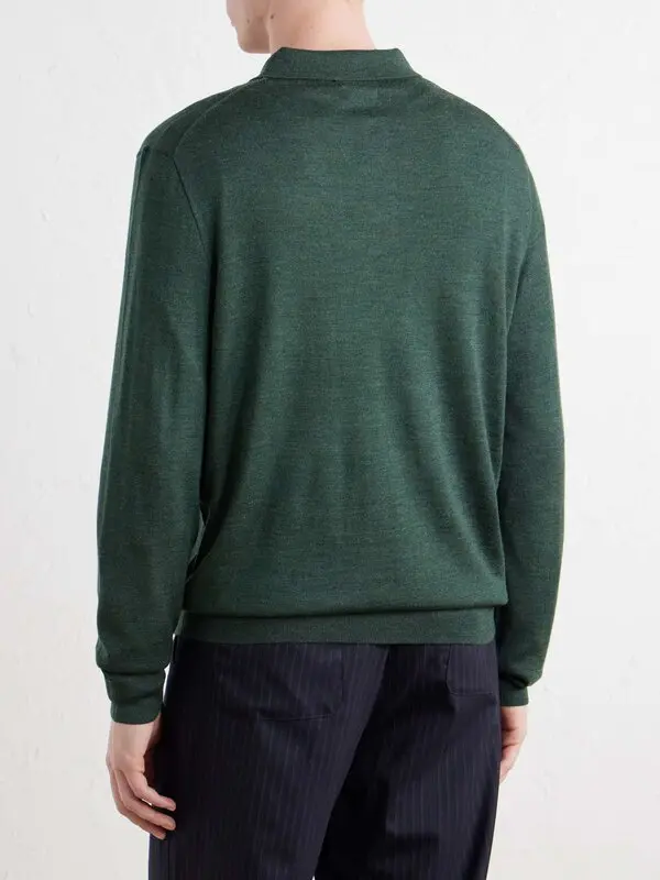 Polo Ralph Lauren Logo-embroidered Wool Polo Sweater