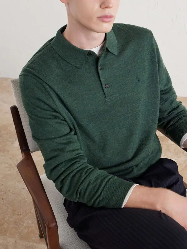 Polo Ralph Lauren Logo-embroidered Wool Polo Sweater