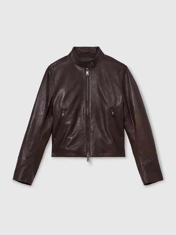 REISS Erin Leather Jacket