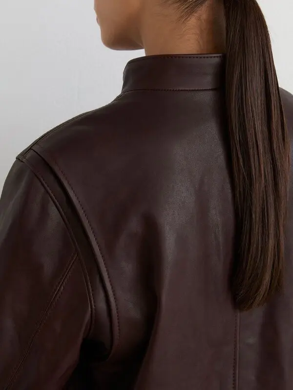 REISS Erin Leather Jacket