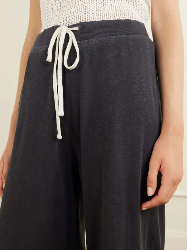 JAMES PERSE Cotton Wide-leg Track Pants