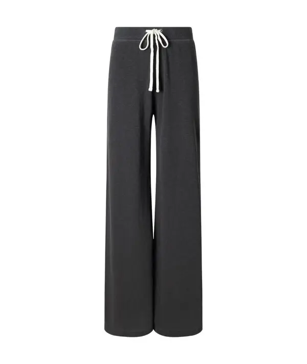 JAMES PERSE Cotton Wide-leg Track Pants - Charcoal