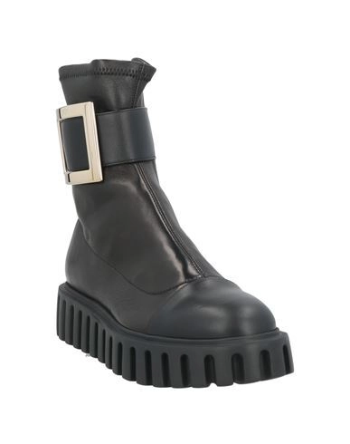 ROGER VIVIER Leather Ankle Boots With Buckle Detailing