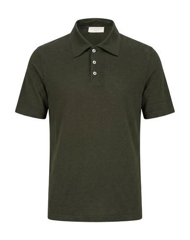 FILIPPO DE LAURENTIIS Polo Shirt Size Linen, Elastane