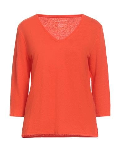 Majestic Filatures Linen & Elastane V-neck 3/4 Sleeve T-shirt