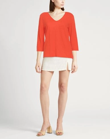 Majestic Filatures Linen & Elastane V-neck 3/4 Sleeve T-shirt