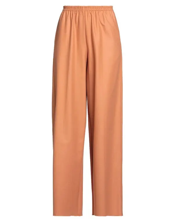 FORTE_FORTE Wide Leg Wool Blend Flannel Pants