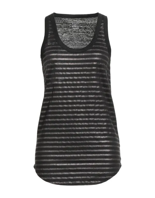 Majestic Filatures Striped Linen Blend Tank Top