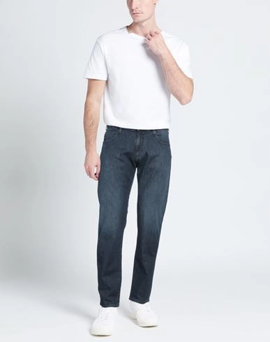 Emporio Armani Skinny Fit Jeans In Dark Wash - Blue