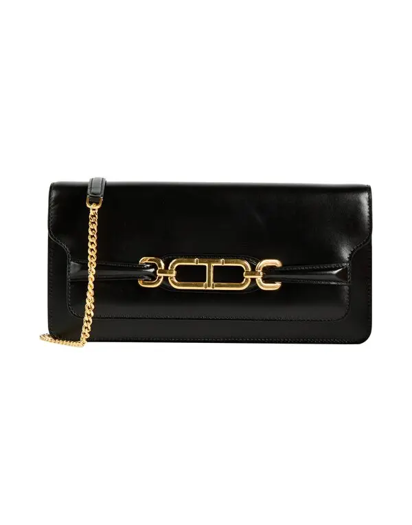 TOM FORD Handbag Calfskin, Ecobrass - Black